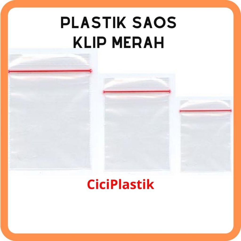 Jual [100 lembar] Plastik Klip 3x5 4x6 5x8 6x10 7x10 8x12 8,7x13 10x15 ...