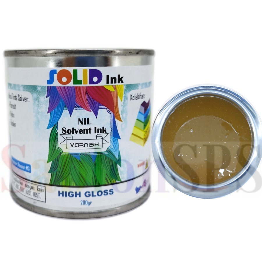 Jual TINTA SABLON NIL VARNISH PARASIT / NILON / TASLAN 200GR | Shopee ...