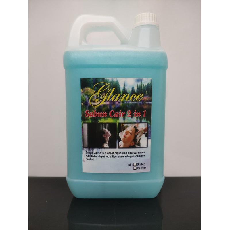 Jual Glance_Sabun Cair 2 in 1(Sabun dan Shampoo) isi 5 Kg/ +-5 Liter ...