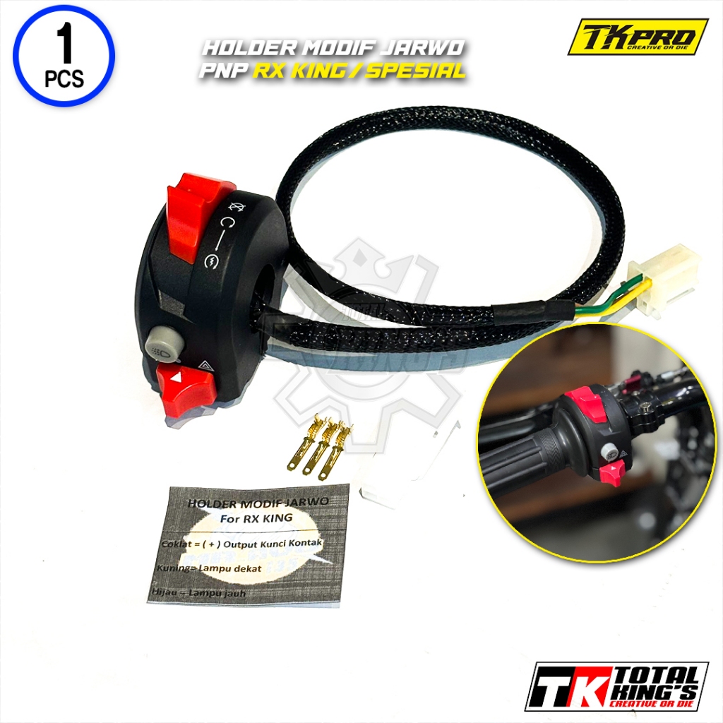 Jual SAKLAR HOLDER KIRI MODIF JARWO CARBON 3 MODE RX KING RXKING RXS ...