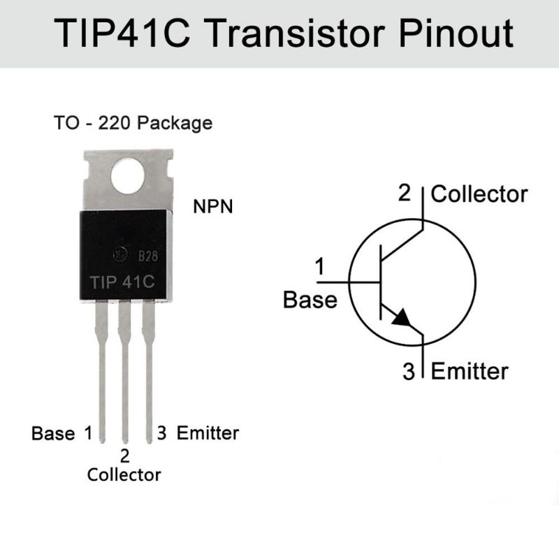 Jual TIP41C TIP 41C TIP41 TIP 41 NPN Epitaxial Silicon Transistor 6A ...