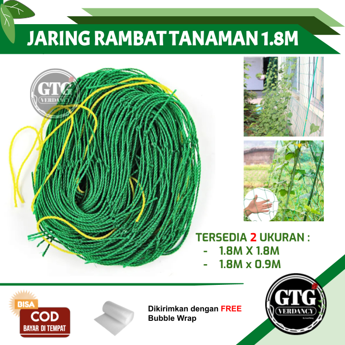 Jual Jaring Rambatan Tanaman 1.8M / Plant Climbing Nets - GTG | Shopee Indonesia