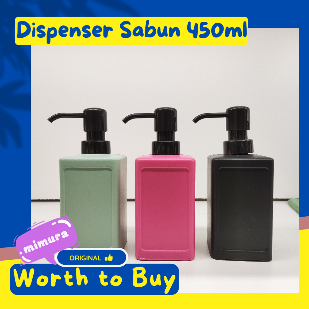 Jual Dispenser Sabun 450ml Pump Cuci Piring Tempat Sabun Cair Mandi ...
