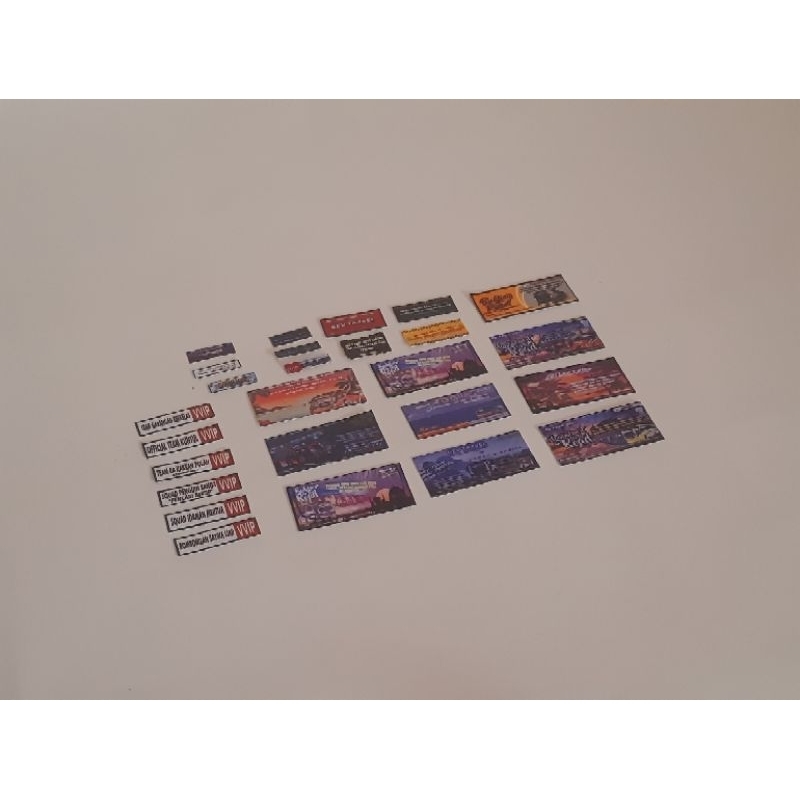 Jual spion kotak Basuri banner papercraft miniatur bus skala 50 1 set ...