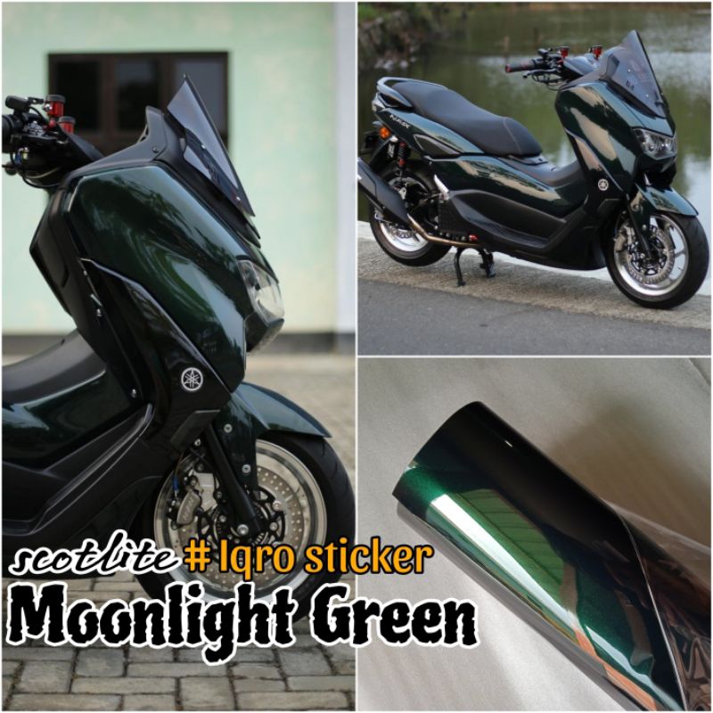 Jual Sticker Scotlite Hitam Lembayung Hijau Stiker Skotlet Motor ...