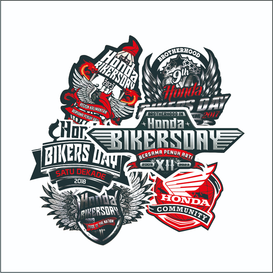 Jual honda bikers day/sticker honda biker's day/stiker biker honda ...