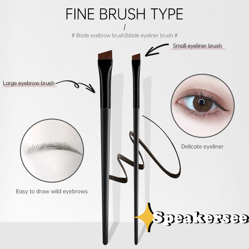 Jual [COD]Kuas MAC Alis Kuas Pipih Eyebrow Brush Eyeliner Eyebrow Tipis ...