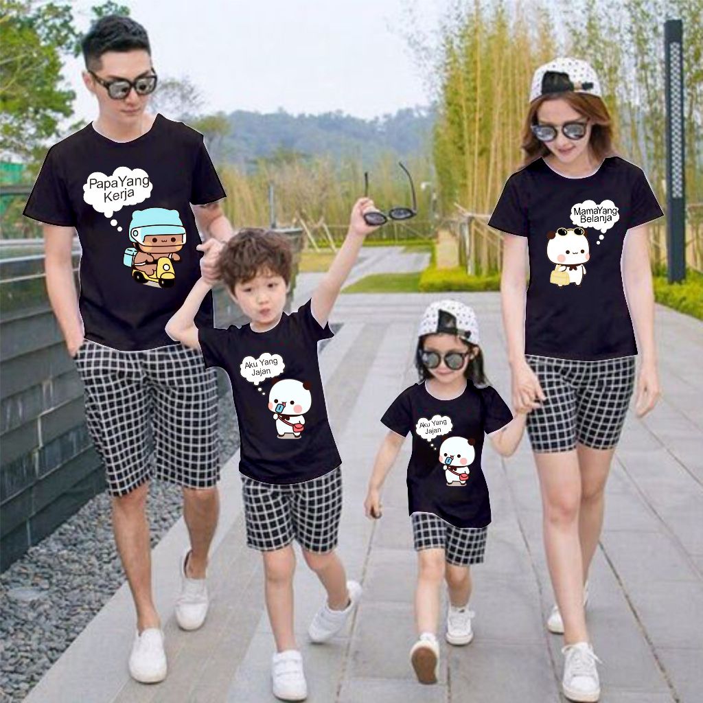 Jual Kaos Distro Unisex Kaos Couple Keluarga Pentol Papa Yang Kerja ...