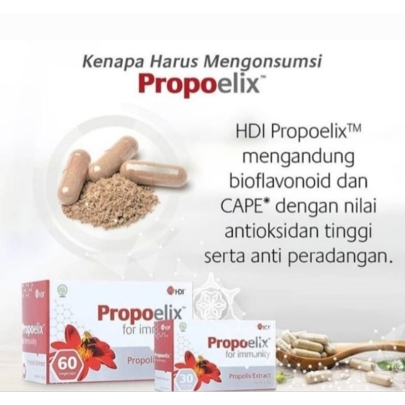 Jual Propoelix HDI for immunity 30 caps 100% asli | Shopee Indonesia