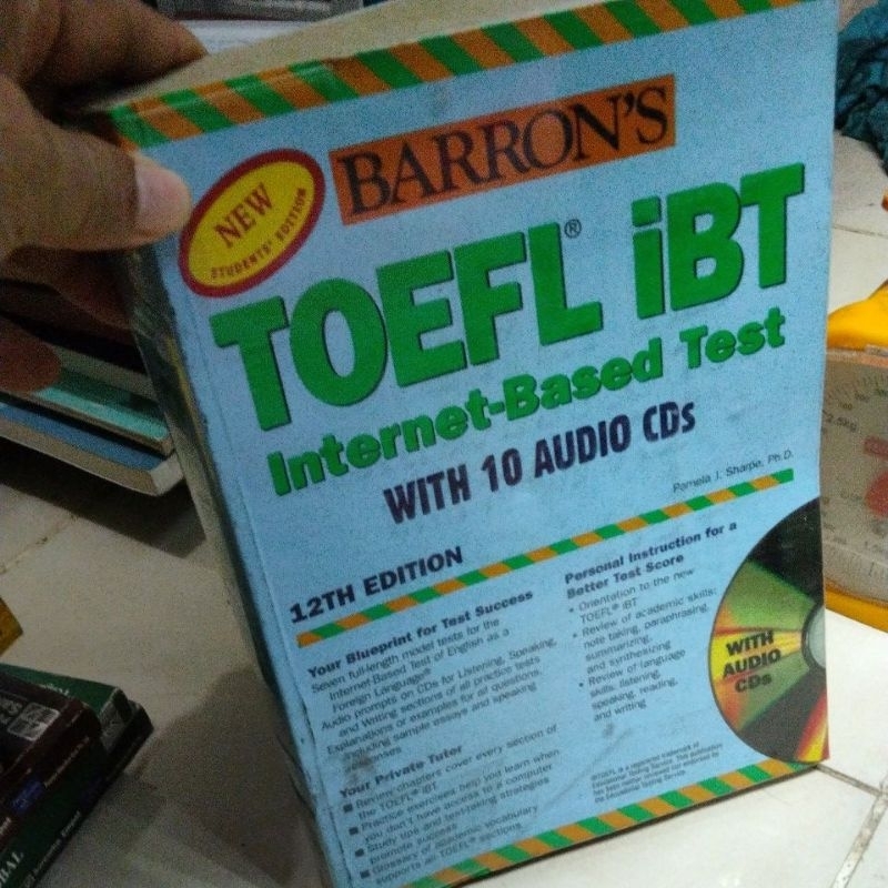 Jual TOEFL iBT 12TH EDITION BARRON'S NEW STUDENT'S EDITION | Shopee ...
