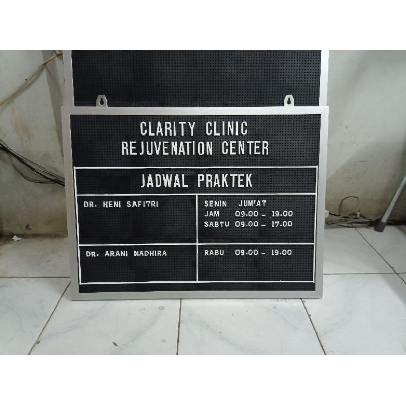 Jual Papan Movienoard operasional Dokter 60x90cm. | Shopee Indonesia