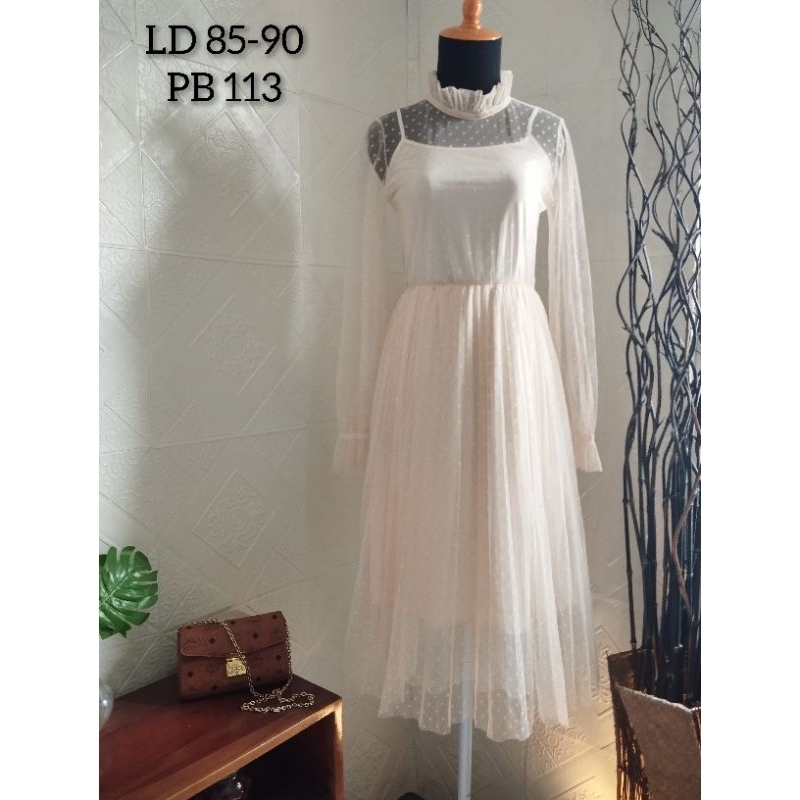 Jual Dress kondangan/Dress pesta/Dress brukat/Dress tile | Shopee Indonesia