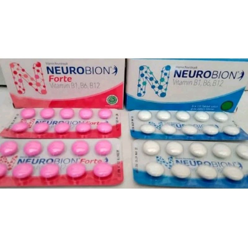 Jual NEUROBION FORTE PINK / NEUROBION BIRU / 10 TABLET | Shopee Indonesia
