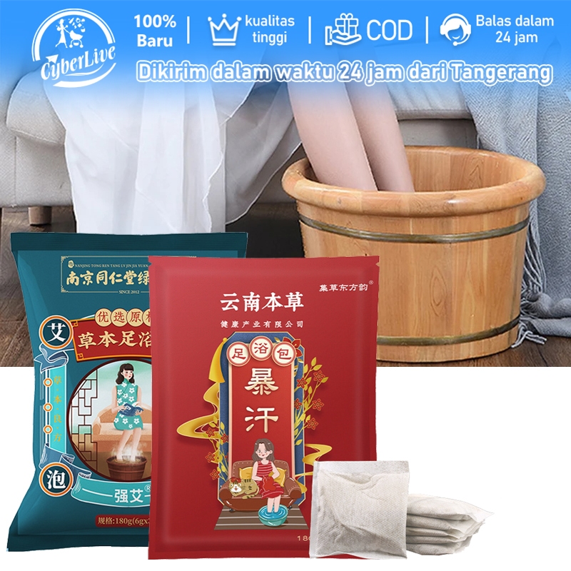 Jual 30pcs Bubuk Rendam Kaki 6g Foot Spa Obat Herbal Obat Rendam Kaki ...