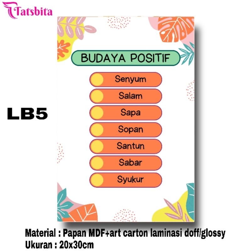 Jual TATSBITA Pajangan Hiasan Dinding Dekorasi Wall Decor Peraturan Pojok Baca Perpustakaan ...