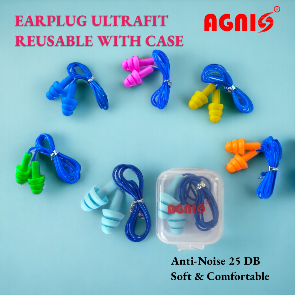 Jual Earplug Ultrafit AGNIS Penutup Safety Telinga Peredam Suara Bising ...