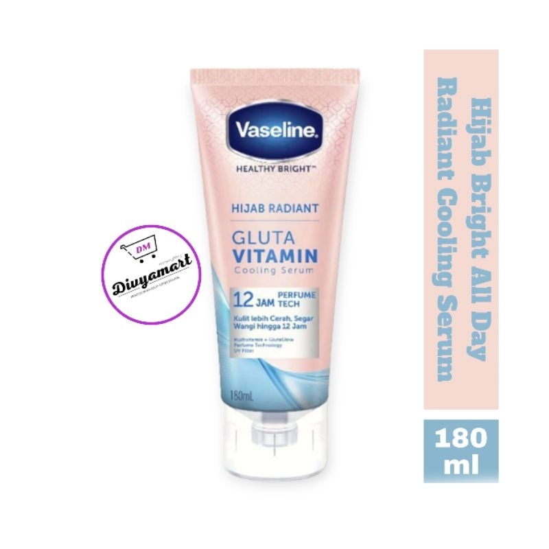 Jual Vaseline Hijab Bright All Day Radiant Cooling Serum 180ml | Shopee ...