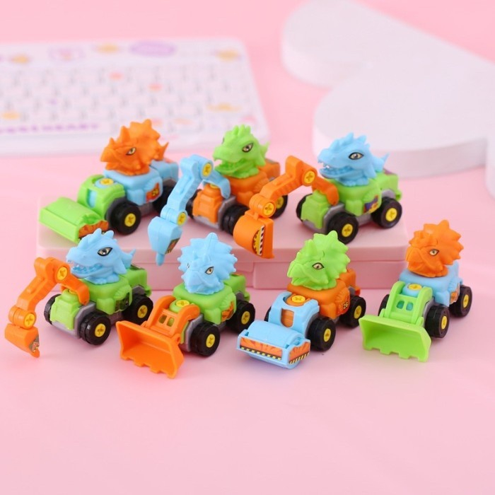 Jual QH223344 - DIY Mainan Edukasi Anak Merakit Dinosaurus Mobil Motor ...