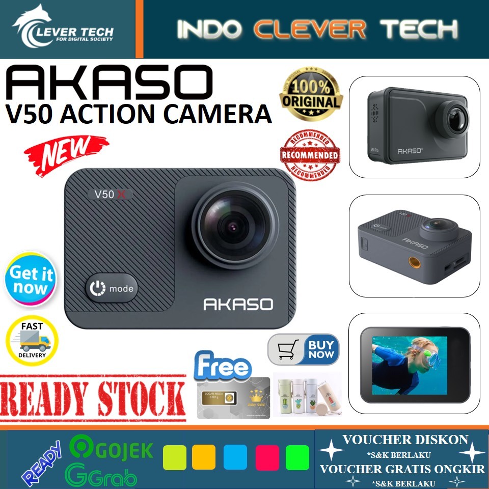 Jual AKASO V50 X Action Camera (New Version) | Shopee Indonesia