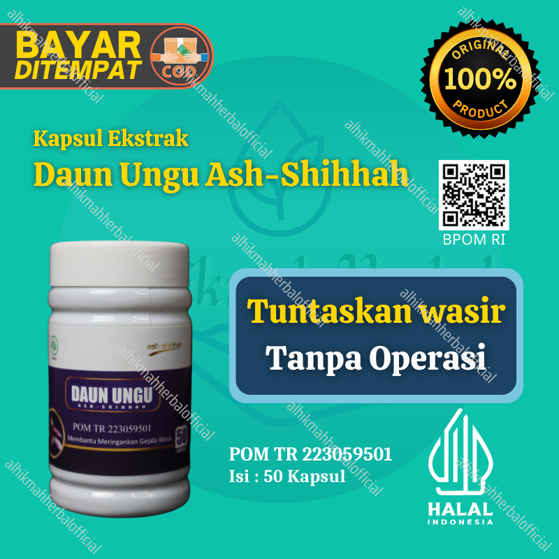 Jual Kapsul Daun Ungu Obat Wasir Paling Ampuh | Shopee Indonesia