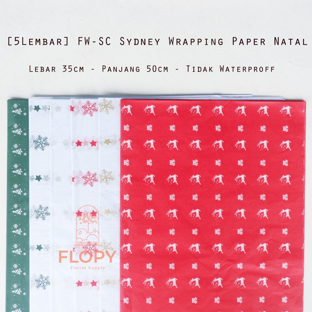 Jual [5 Lembar] FW-SC Sydney Paper Natal | Shopee Indonesia