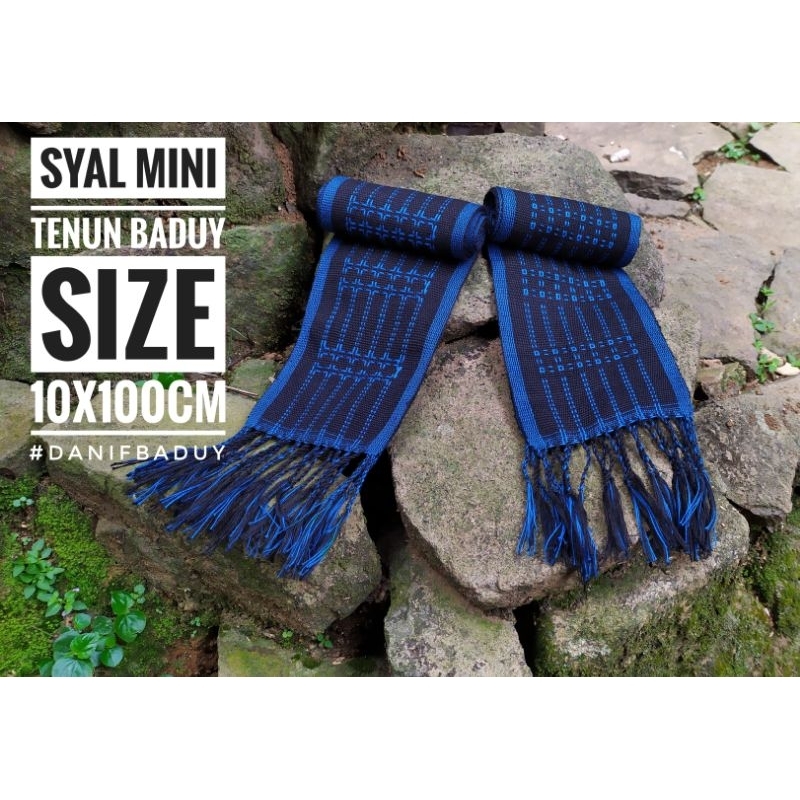 Jual Syal mini tenun Baduy suatsongket ukuran 10x100cm bahan kain tenun ...