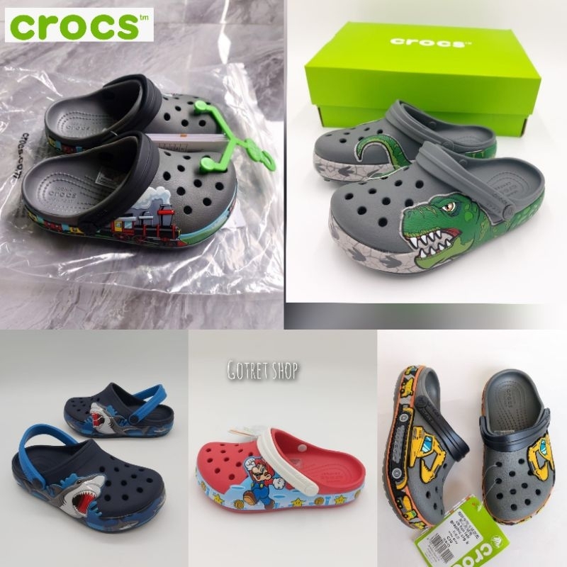 Jual Sandal Anak / Crocs anak fun lab Excavator original /crocs anak ...