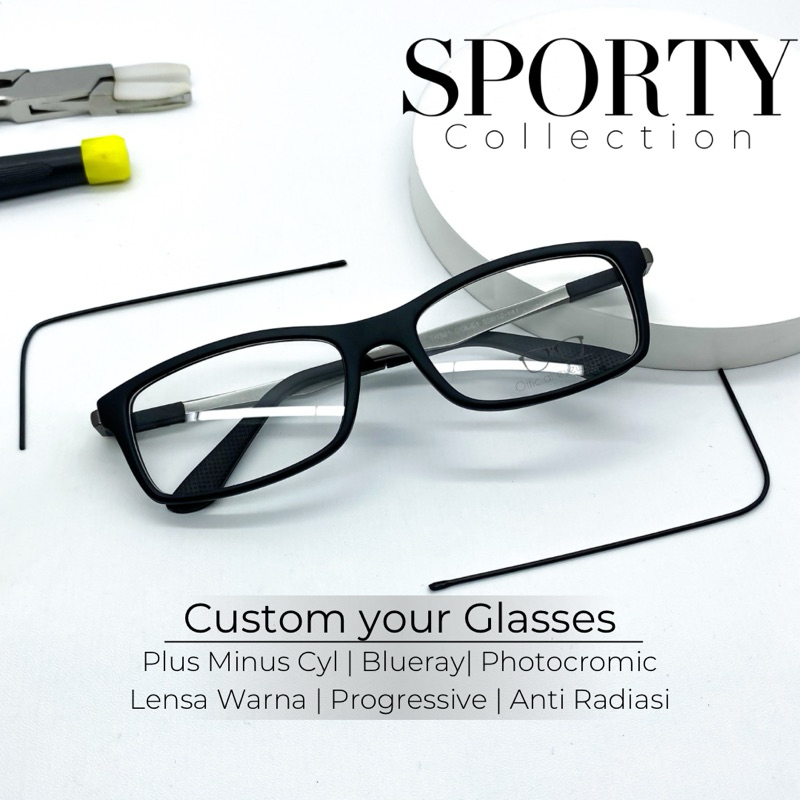 Jual official eyewear - #72 Kacamata Minus Pria Premium ada peer nya ...