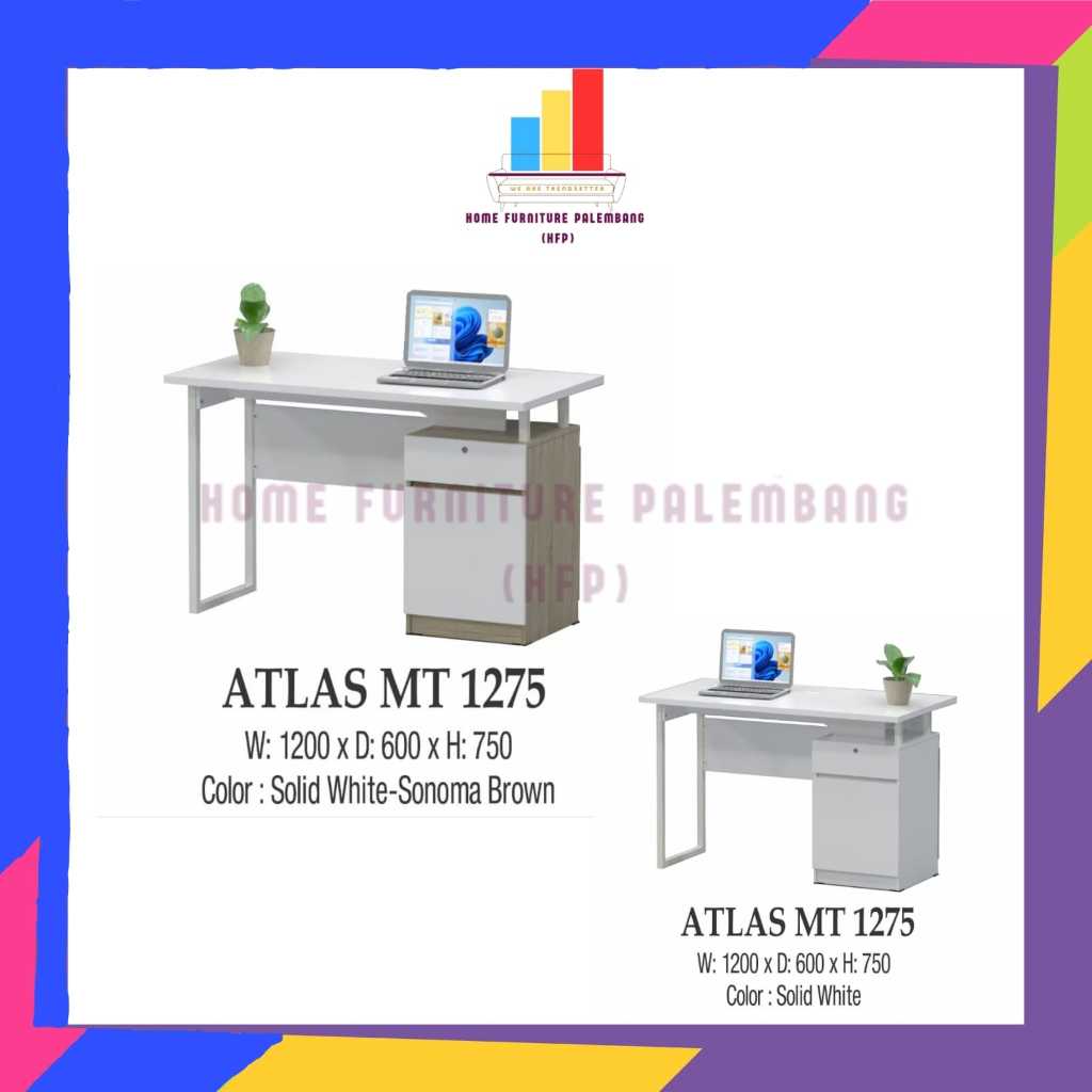 Jual meja belajar anak meja tulis matkens atlas MT 1275 meja kantor ...
