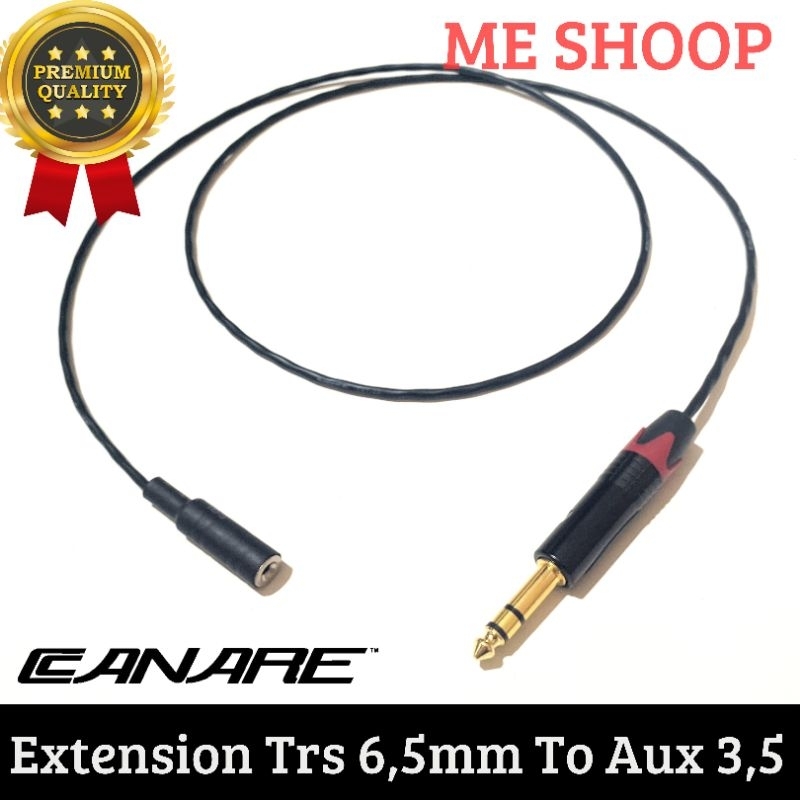Jual kabel audio jack extension jack Trs 6.5mm male to Aux 3.5mm female ...