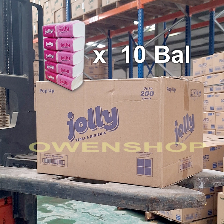 Jual [1 DUS] Tissue Jolly Pop Up 90 (up to 200 Sheets) - Tisu Meja ...