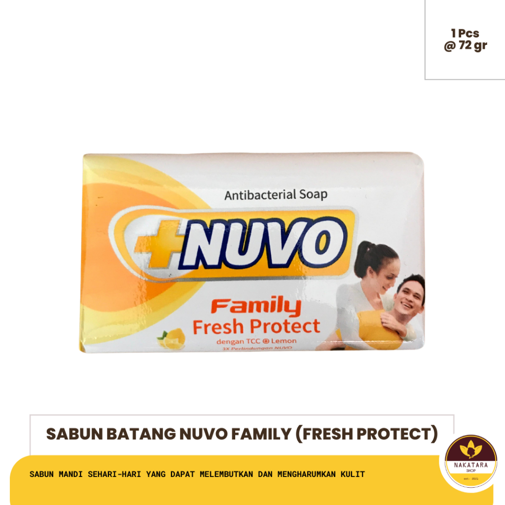 Jual SABUN MANDI NUVO FAMILY ANTIBAKTERI 72 GRAM (ALL VARIANT) | Shopee ...