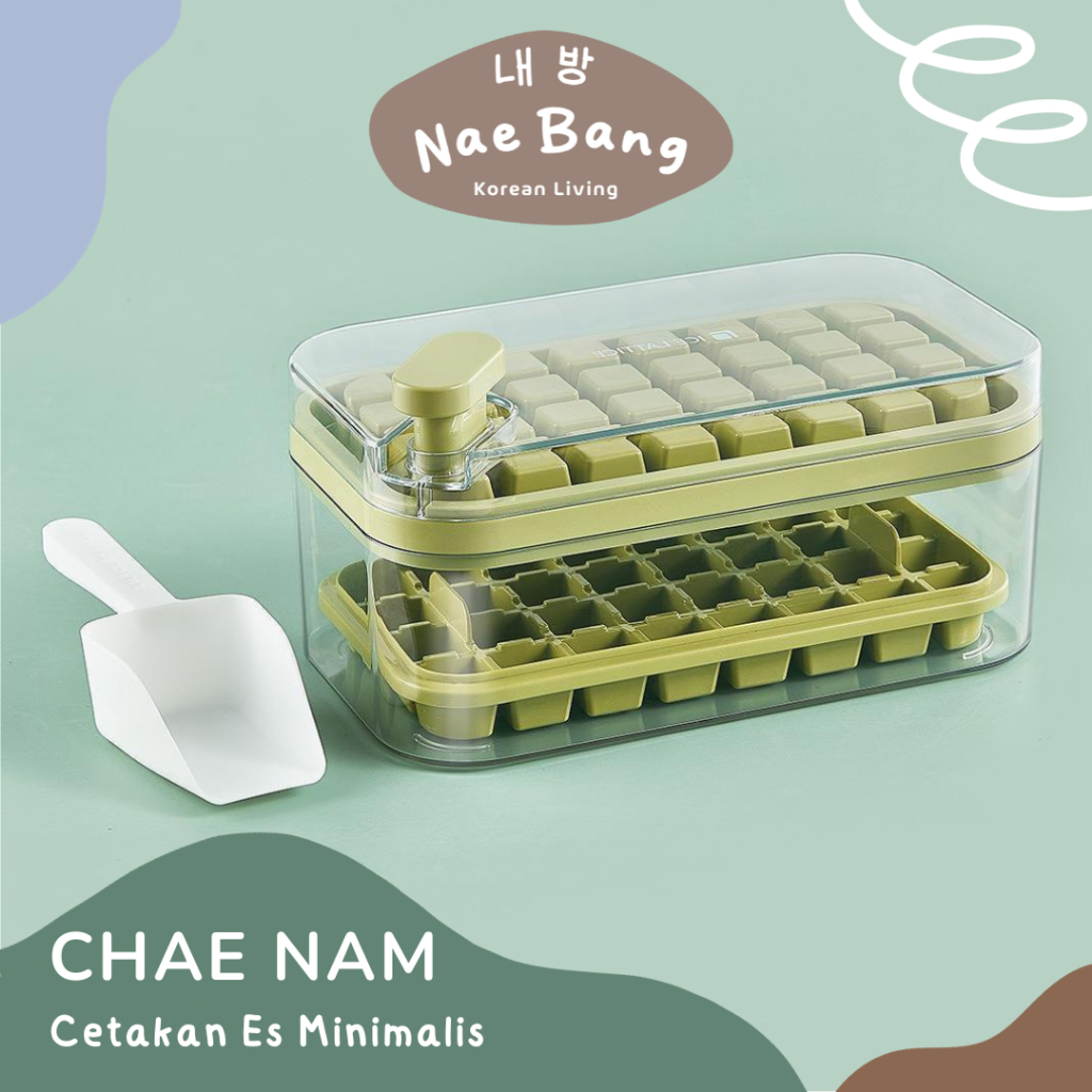 Jual 【NAE BANG】CHAE NAM Cetakan Tingkat Es Batu Mnimalis Wadah Es Mudah ...