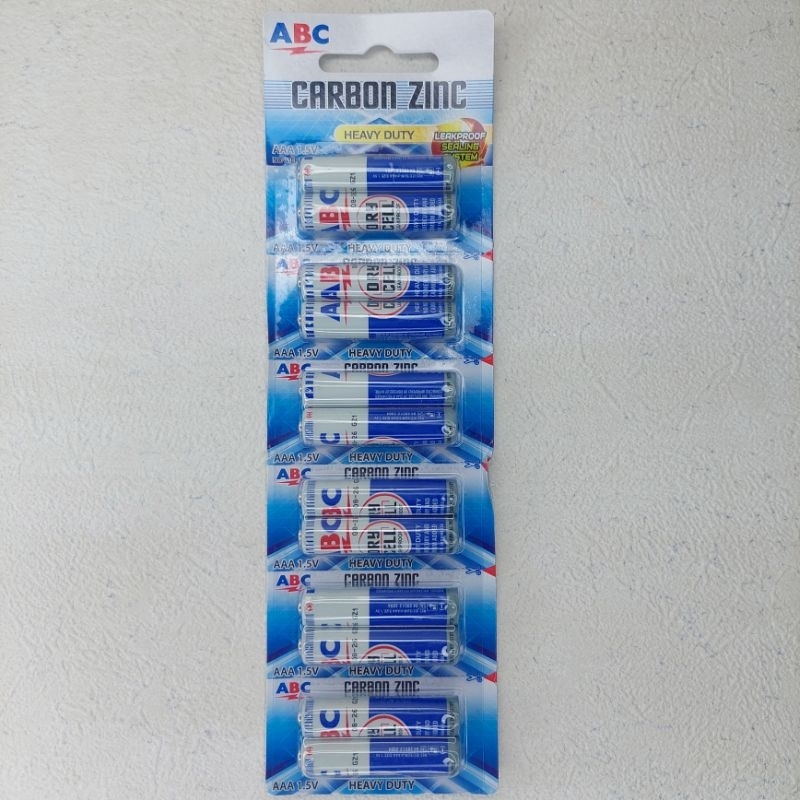 Jual BATERAI ABC BIRU A3 AAA/PER RENCENG ISI 12 | Shopee Indonesia