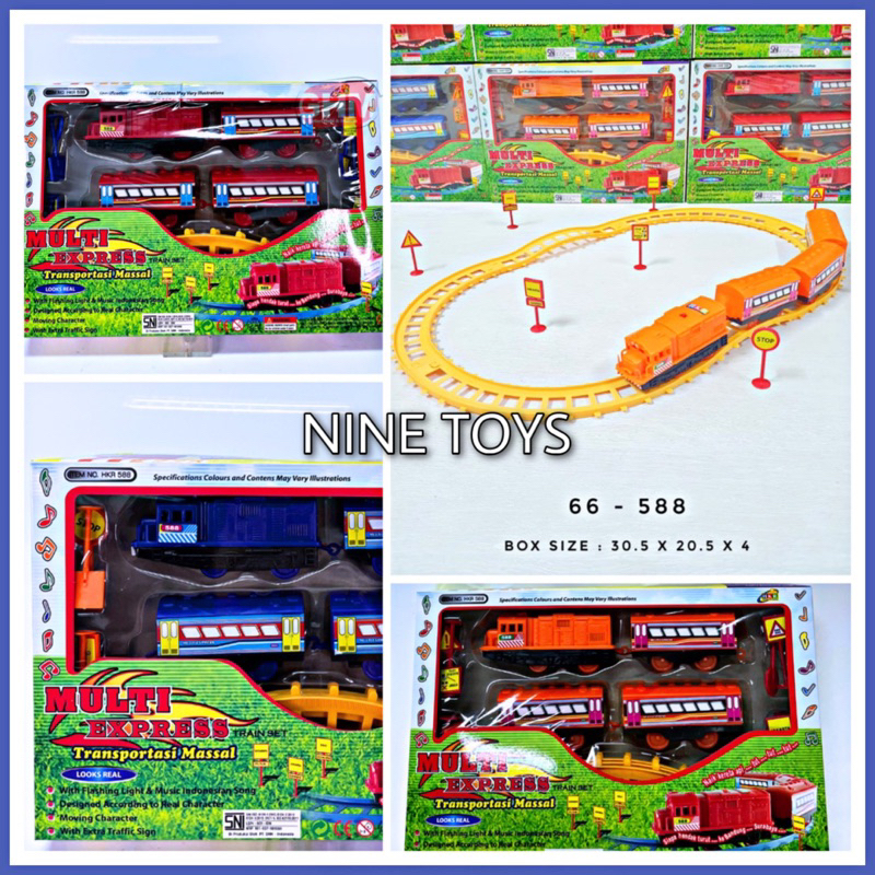 Jual MAINAN KERETA TRAIN SET KERETA MULTI EXPRESS MUSIK MAINAN KERETA ...