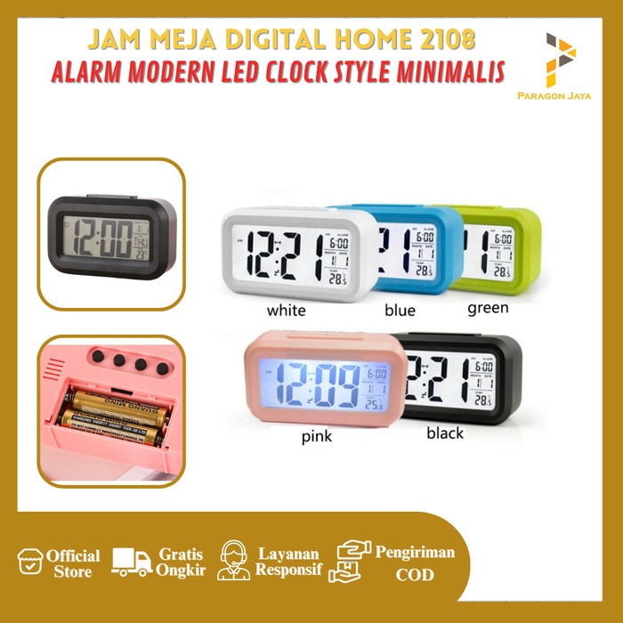 Jual Jam Meja Smart Digital Home 2108 Alarm Clock | Shopee Indonesia
