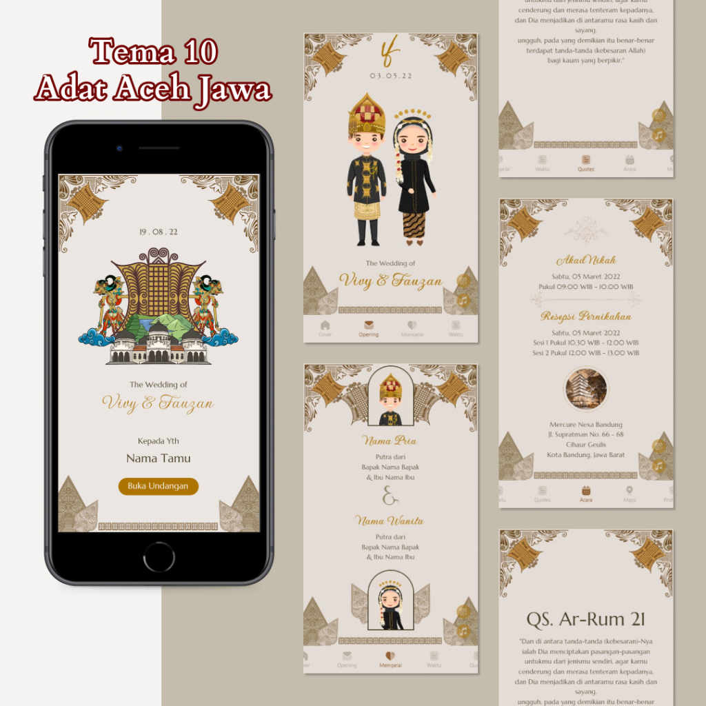 Jual Undangan Web Undangan Link Undangan Unik Undangan Digital Undangan ...