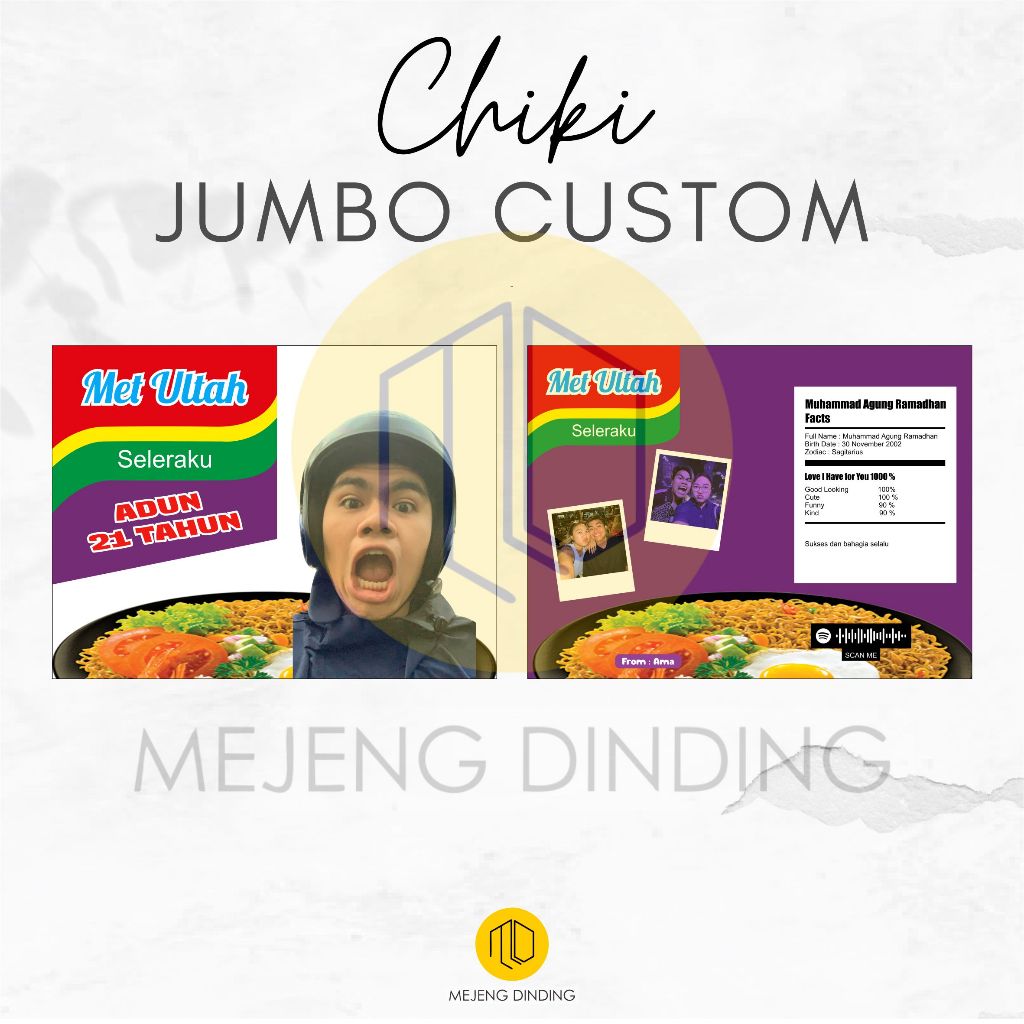 Jual (1 HARI JADI) CHIKI JUMBO / CIKI JUMBO / KADO UNIK SNACK / KADO ...