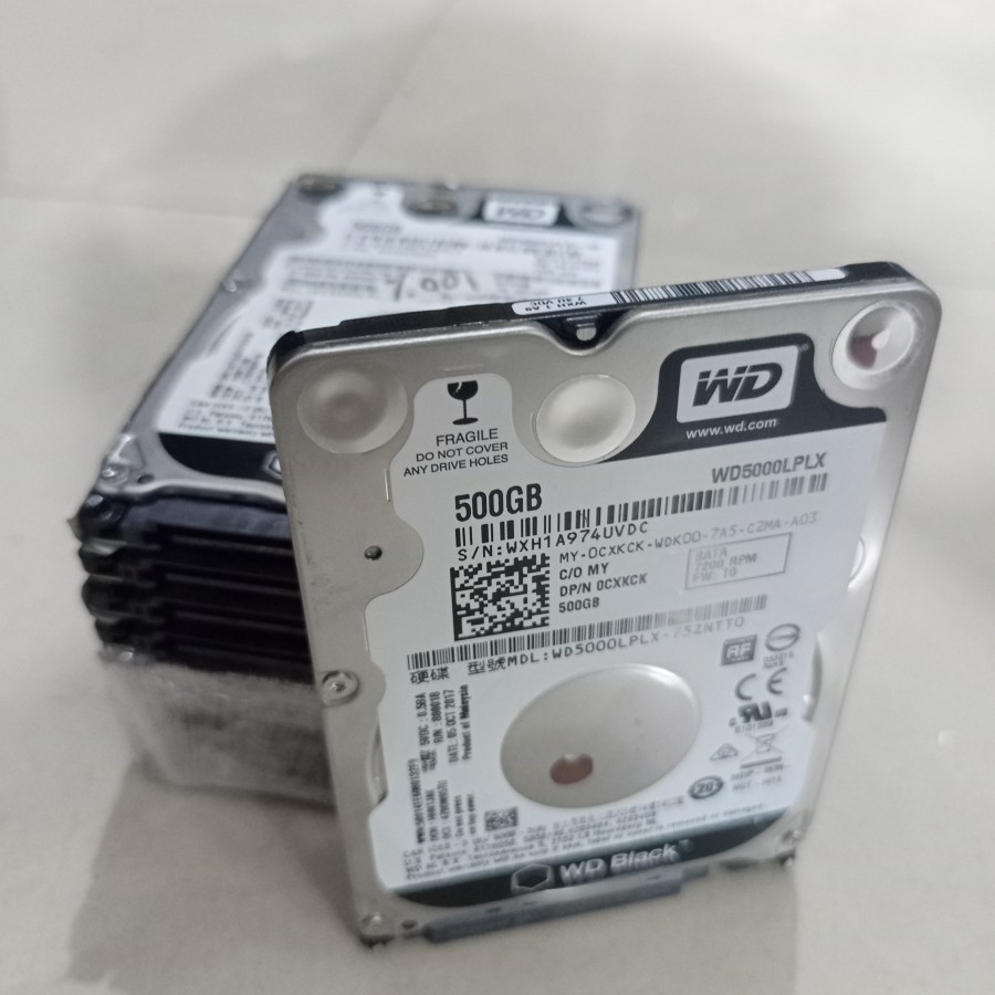 Jual WD Black 500GB HDd Laptop 2.5" 7200rpm | Shopee Indonesia