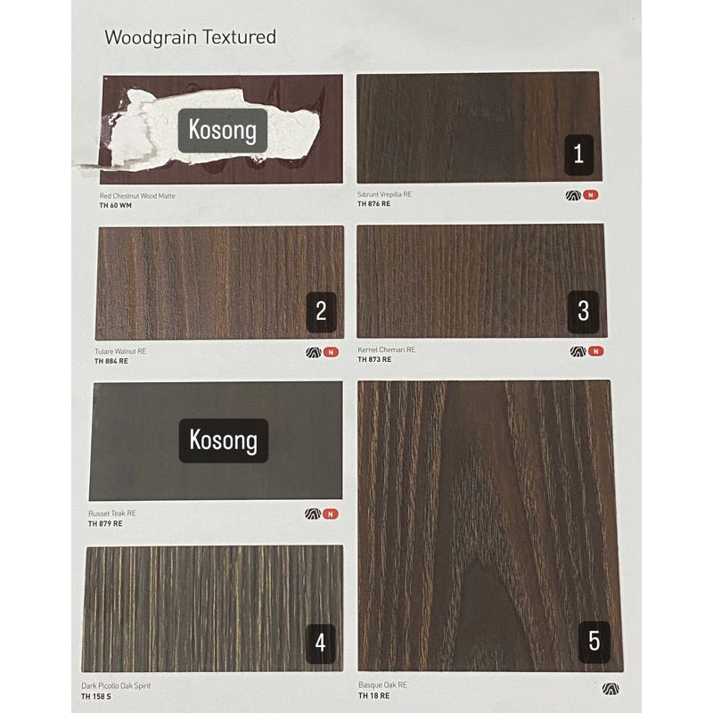 Jual SAMPLE HPL TACO WOODGRAIN (TEXTURED) 6 | Shopee Indonesia