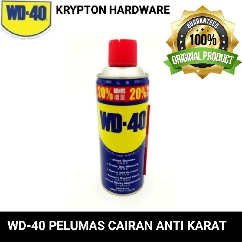 Jual WD-40 pelumas serbaguna anti karat 333ml ( original ) | Shopee Indonesia
