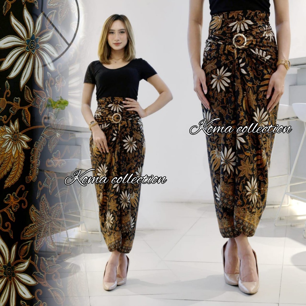 Jual Rok Lilit Batik Moderen Pinggir Biru Rok Wisuda Rok Serut Rok ...