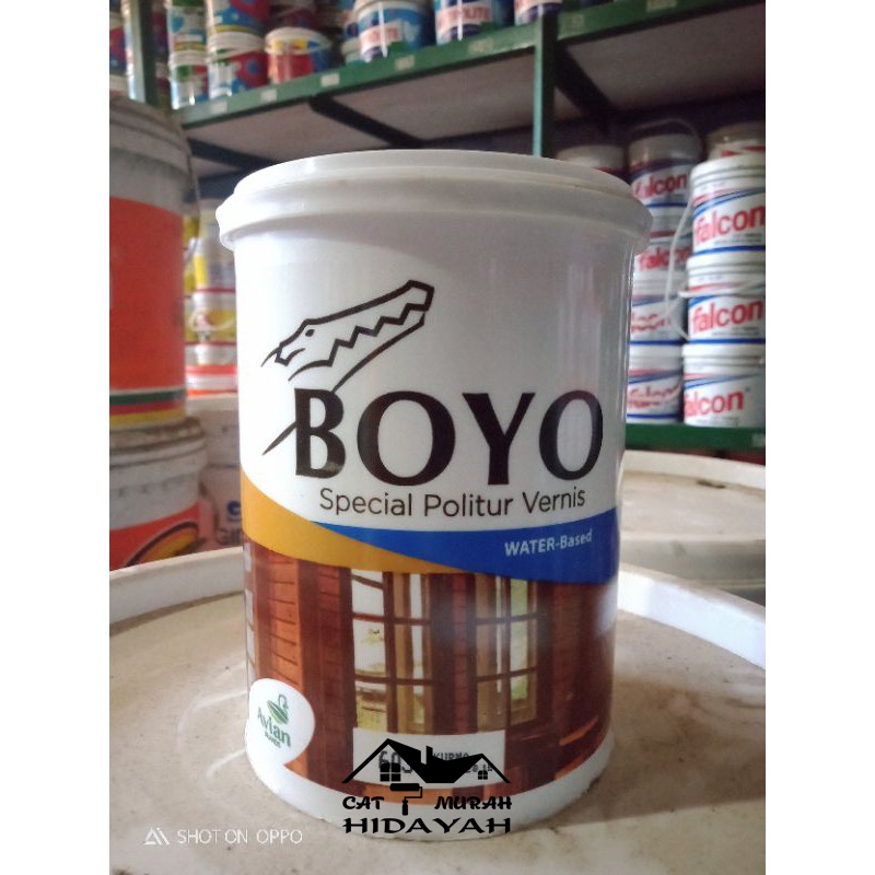 Jual AVIAN BOYO POLITUR VERNISH KAYU PINTU JENDELA 1 KG Water BASED ...