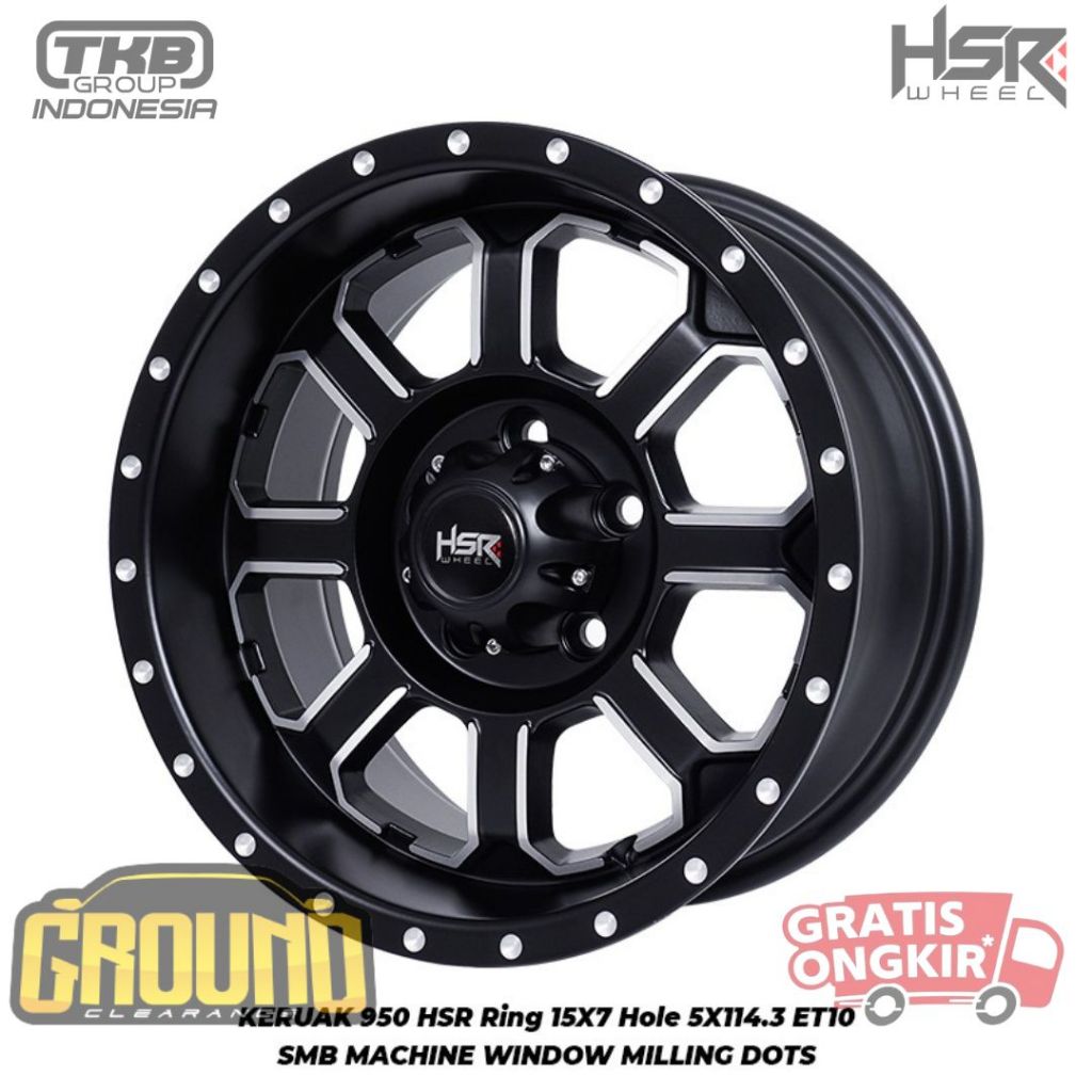 Jual Velg mobil HSR Keruak R15 racing Innova Terios Xpander Hilux ...