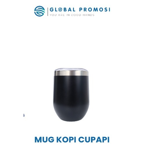 Jual Coffee Stainless Mug Egg Shaped Cupapi Custom Gelas Kopi Print UV ...