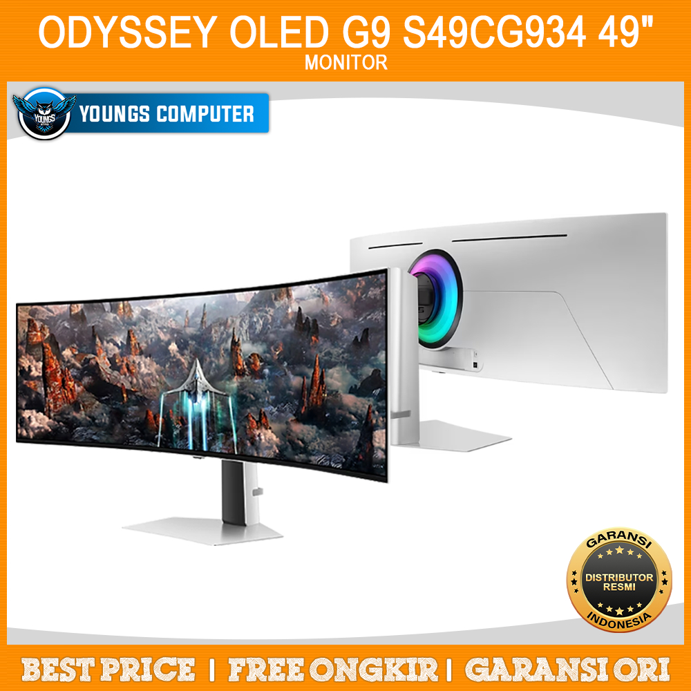 Jual MONITOR SAMSUNG Odyssey OLED G9 S49CG934 49" Dual QHD 5120x1440 ...