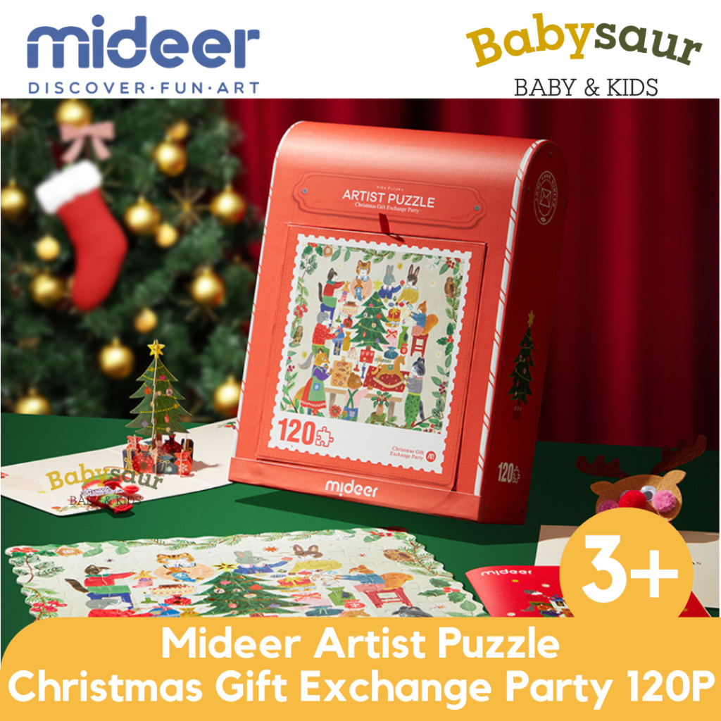 Jual Mideer Artist Puzzle Christmas Gift Exchange Party 120 Pcs Mainan ...