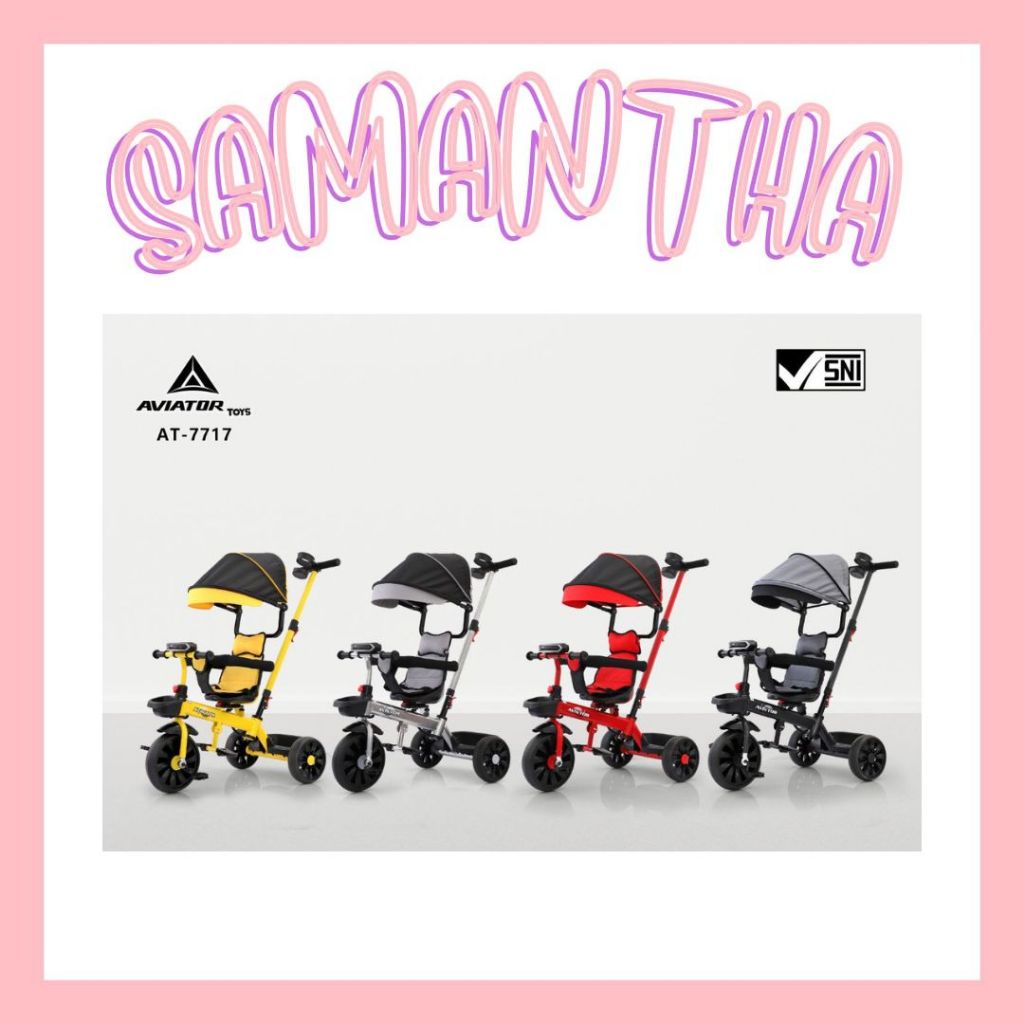 Jual SEPEDA ANAK RODA TIGA AVIATOR AT 7717 KURSI BISA DI PUTAR, MUSIK ...