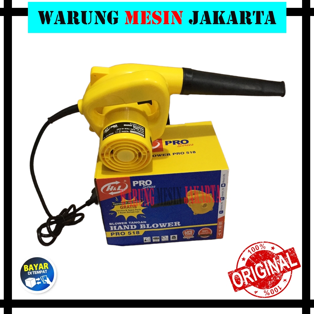 Jual BERGARANSI H&L Pro Blower Tangan Hand Blower Peniup Kipas Sedot ...