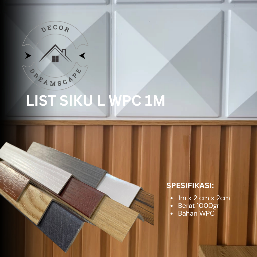 Jual LIST L SIKU WPC 1 METER Wood Panel WPC / Wallpanel TERMURAH DAN PREMIUM | Shopee Indonesia